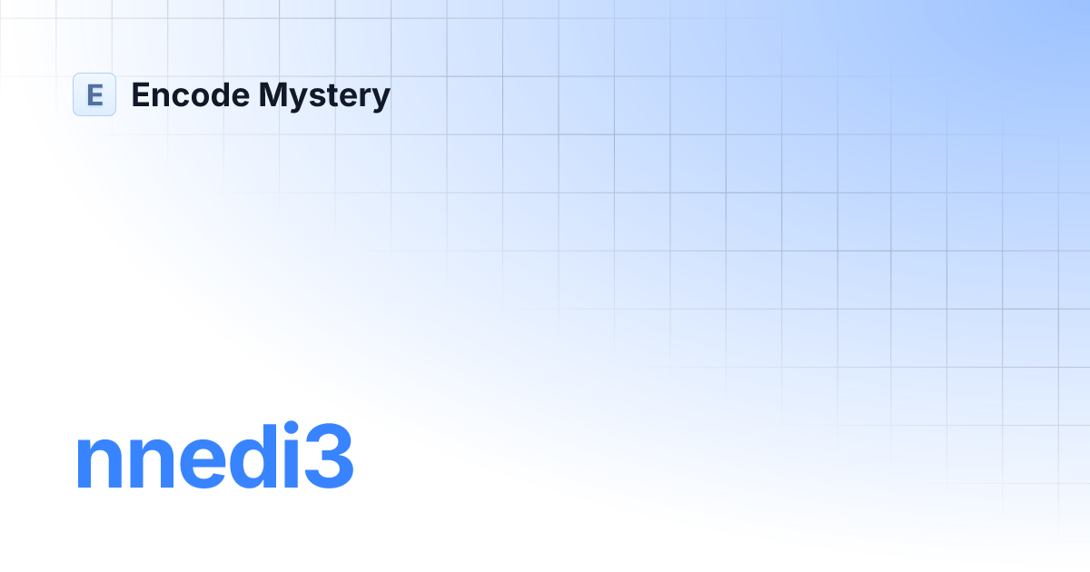 nnedi3 | Encode Mystery